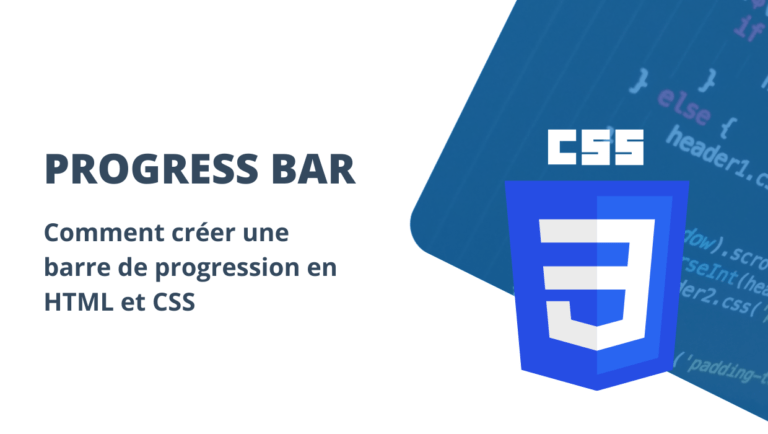 Comment créer une barre de progression en HTML et CSS (css progress bar) ? - Gekkode